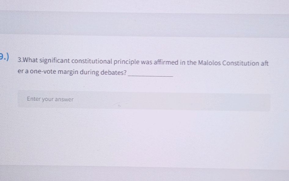 3. What significant constitutional principle | StudyX