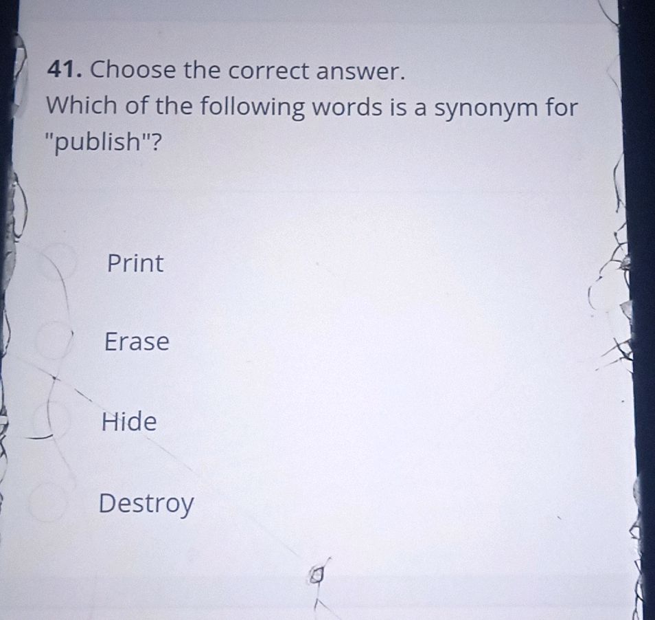 41. Choose the correct answer. Which of the | StudyX