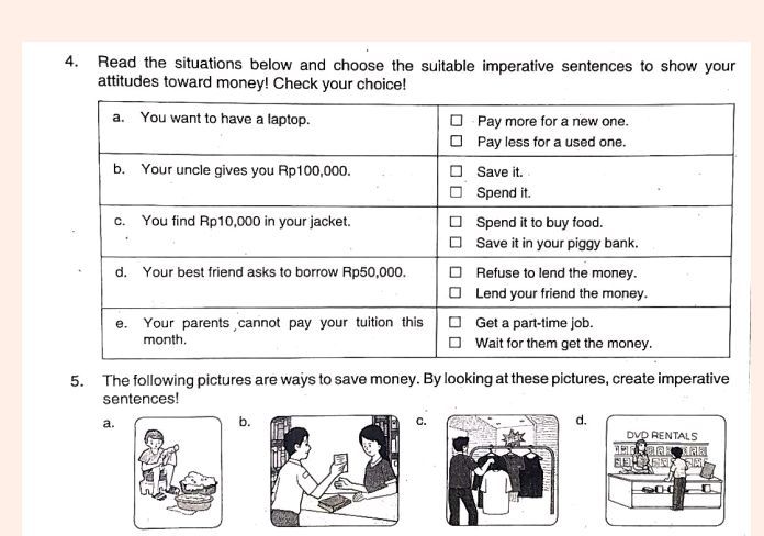 4. Read the situations below and choose the | StudyX
