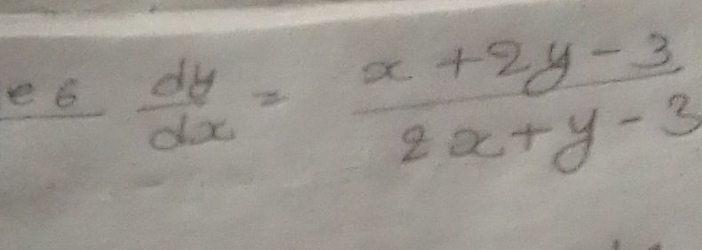 Solving Differential Equation: 6dy/dx = (x + | StudyX