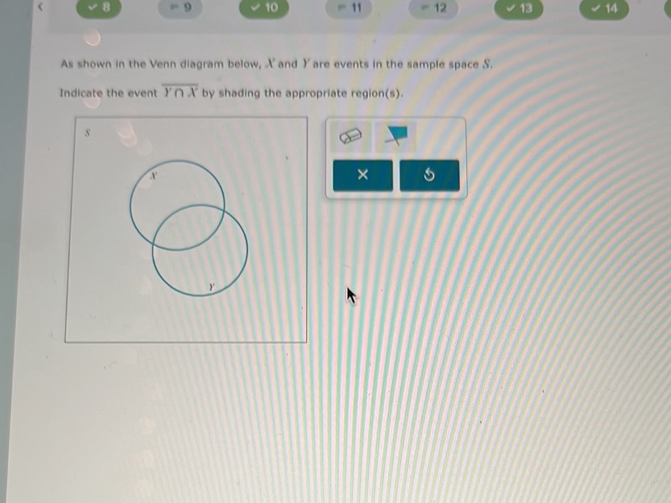 As shown in the Venn diagram below, $X$ and | StudyX