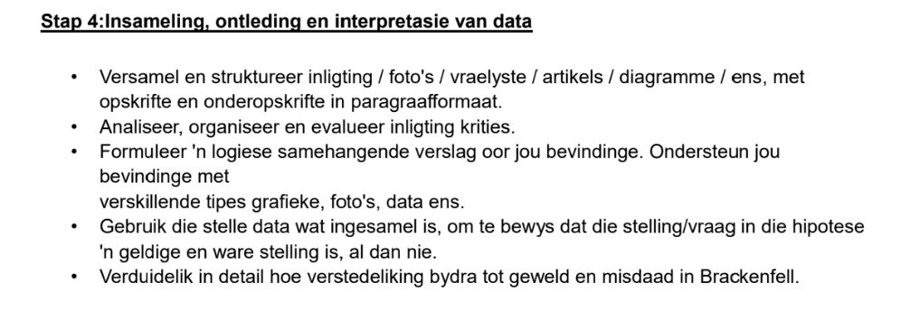 Stap 4: Insameling, ontleding en | StudyX