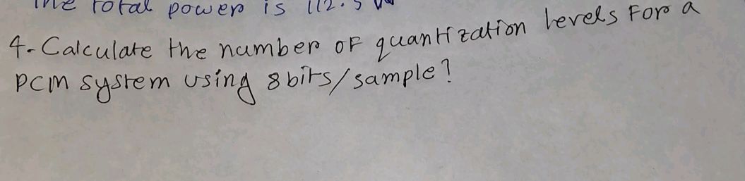 4. Calculate the number of quantization | StudyX