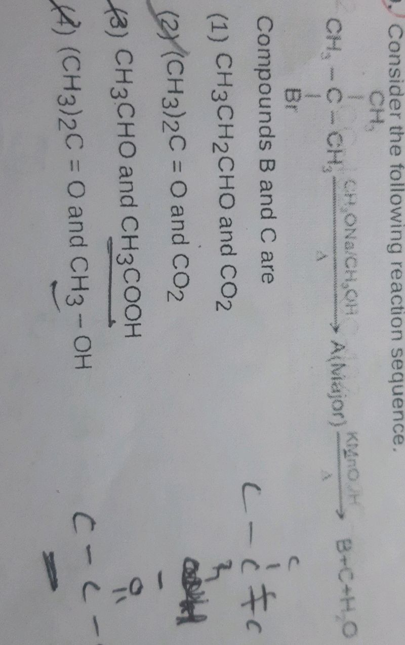 Consider the following reaction sequence. | StudyX