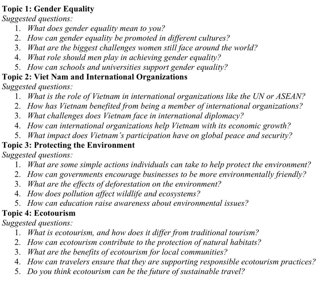 Topic 1: Gender Equality Suggested | StudyX