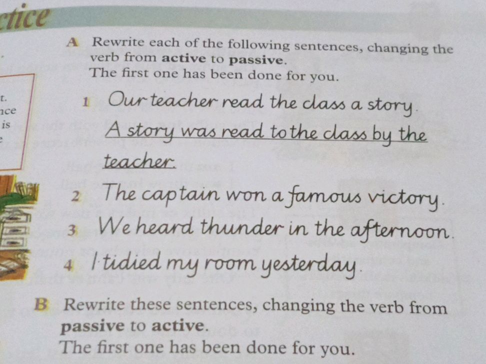 A Rewrite each of the following sentences, | StudyX