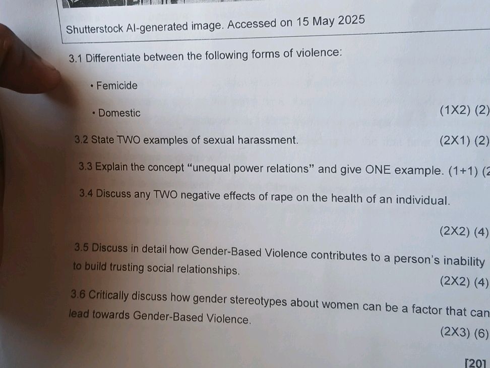 3.1 Differentiate between the following | StudyX