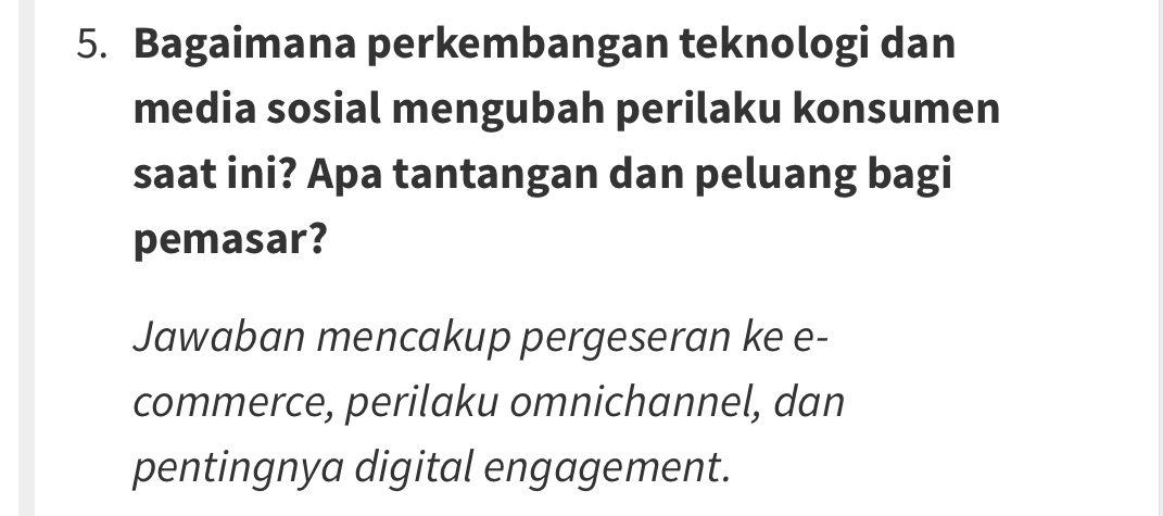 5. Bagaimana perkembangan teknologi dan | StudyX