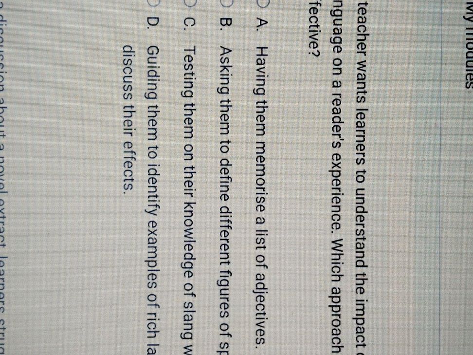 teacher wants learners to understand the | StudyX