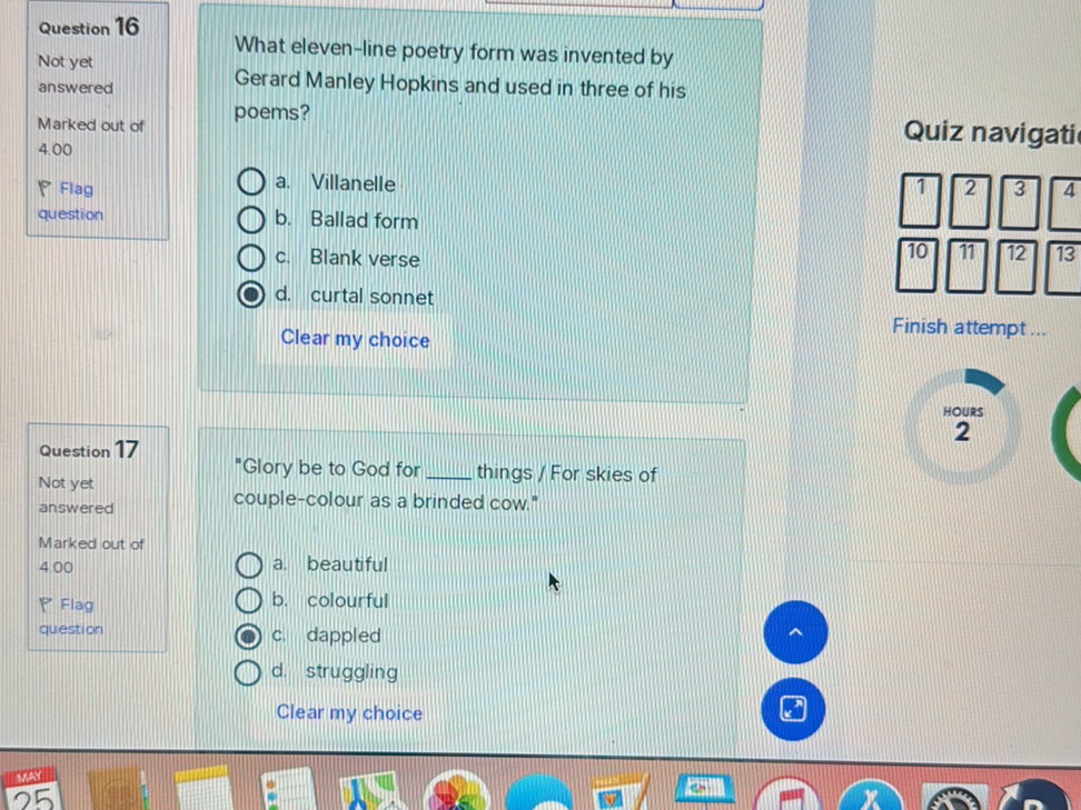 What eleven-line poetry form was invented by | StudyX