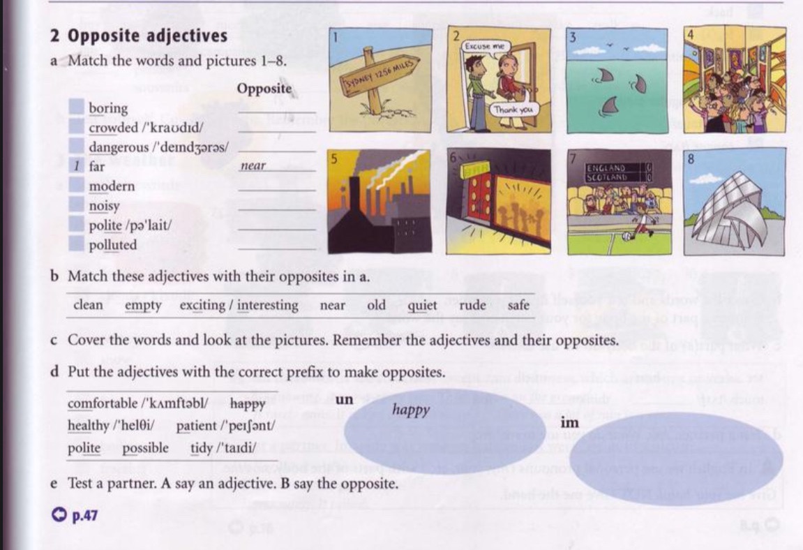 2 Opposite adjectives a Match the words and | StudyX