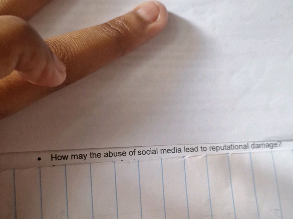 How may the abuse of social media lead to | StudyX