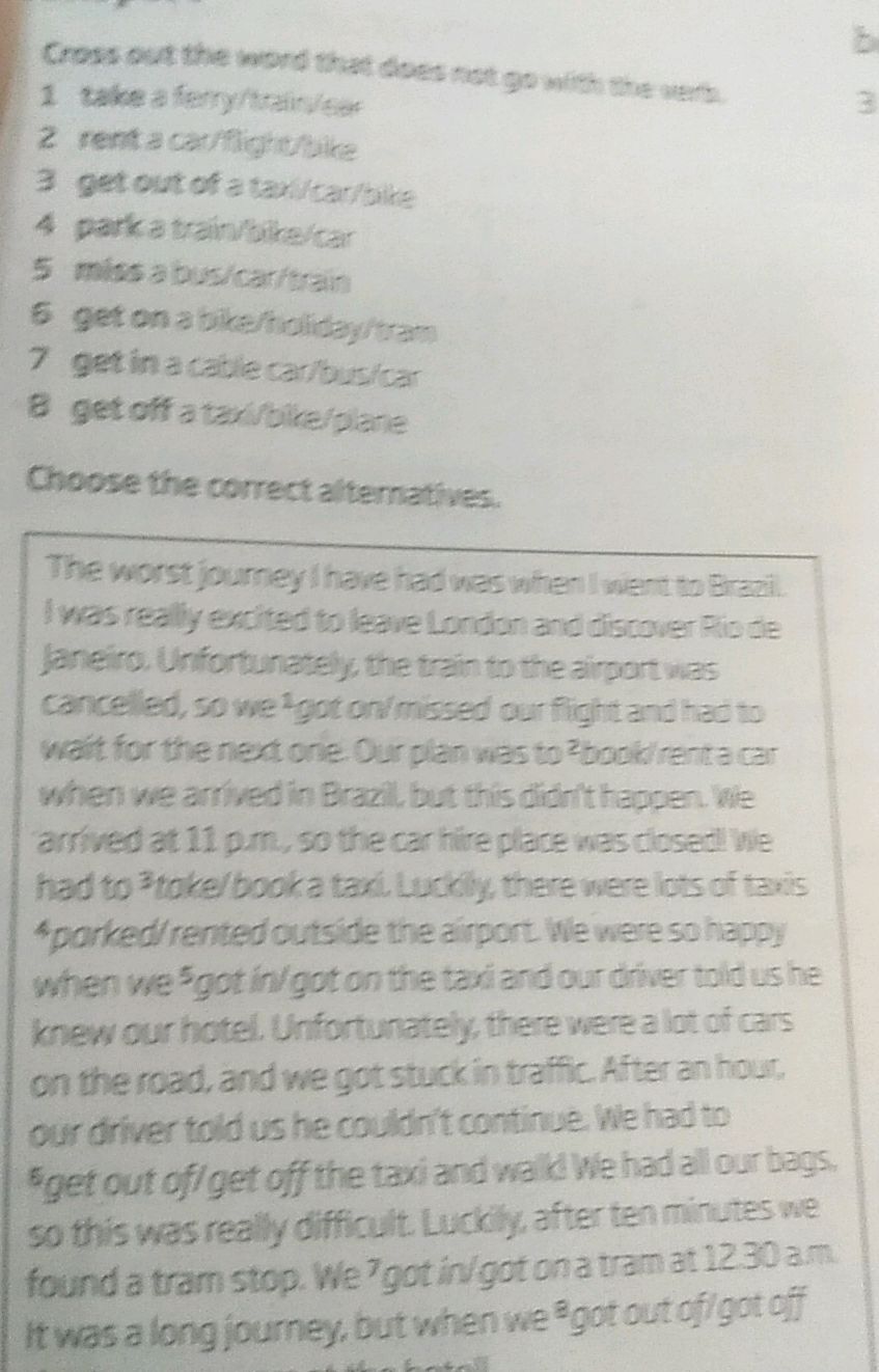 Cross out the word that does not go with the | StudyX