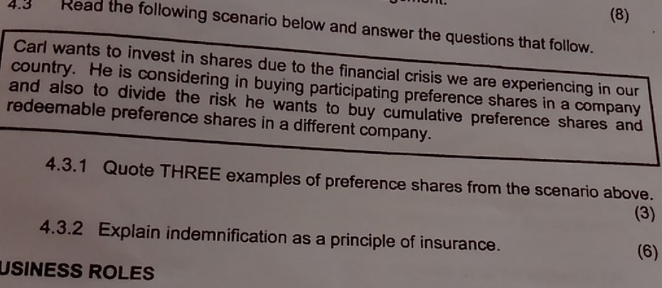 4.3 Read the following scenario below and | StudyX