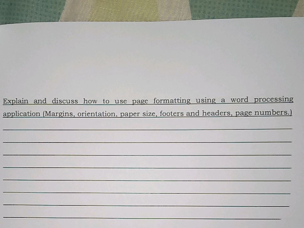 Explain and discuss how to use page | StudyX