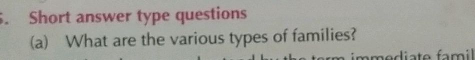 5. Short answer type questions (a) What are | StudyX