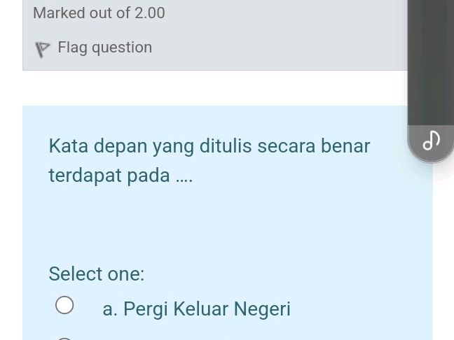 Kata depan yang ditulis secara benar | StudyX