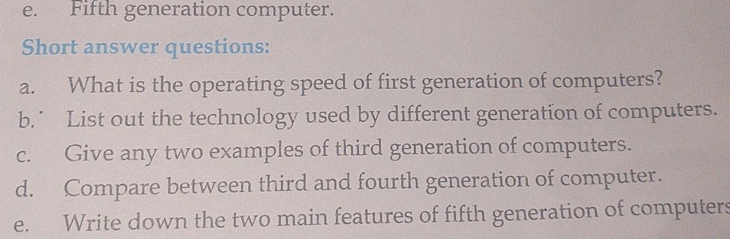 a. What is the operating speed of first | StudyX