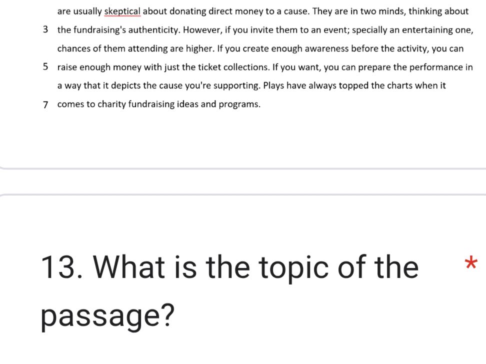 Identifying the Topic of a Passage | StudyX