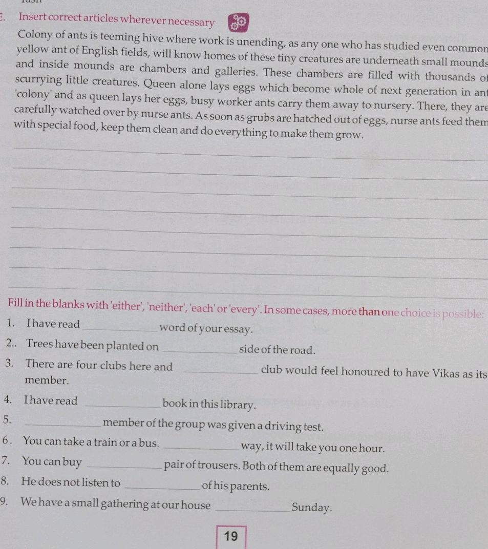 Fill in the blanks with 'either', 'neither', | StudyX