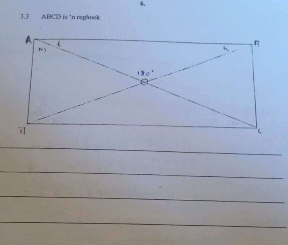 3.3 ABCD is 'n reghoek The image contains a | StudyX