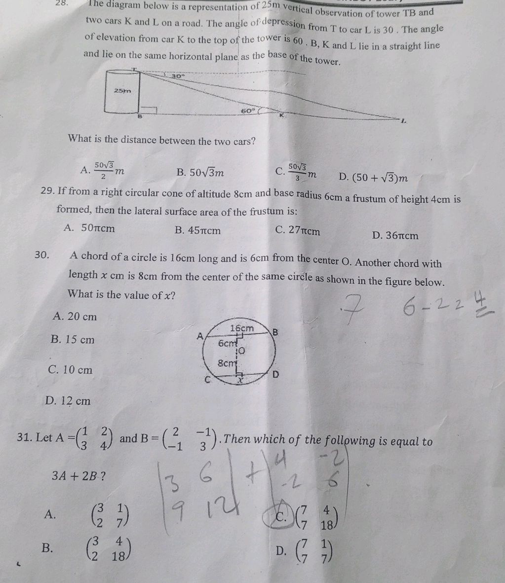 28. The diagram below is a representation of | StudyX