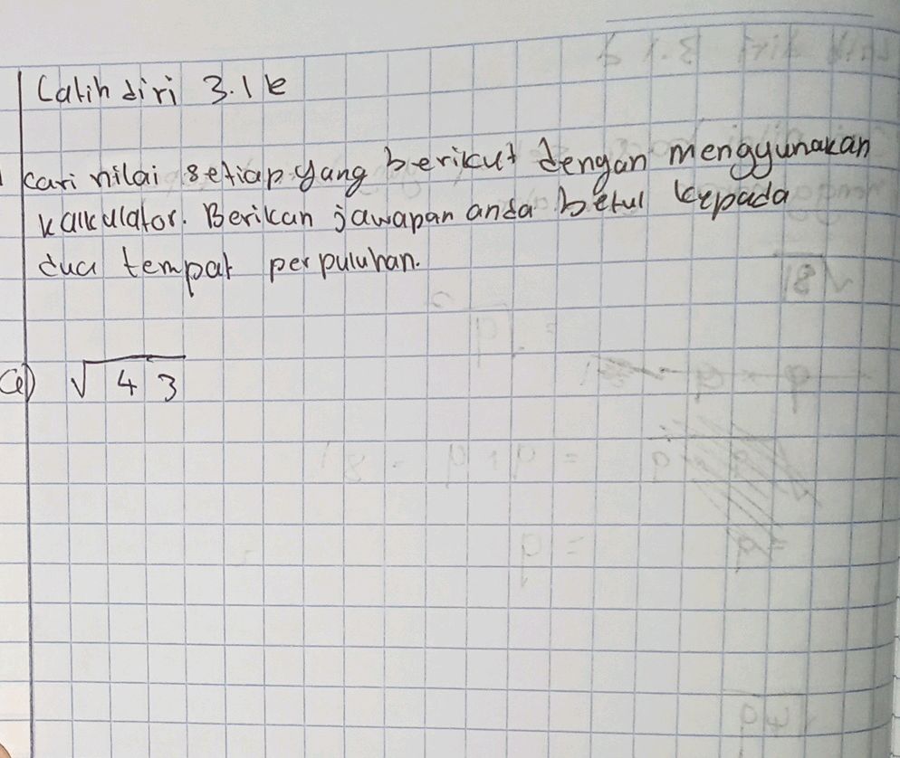 Cari nilai setiap yang berikut dengan | StudyX