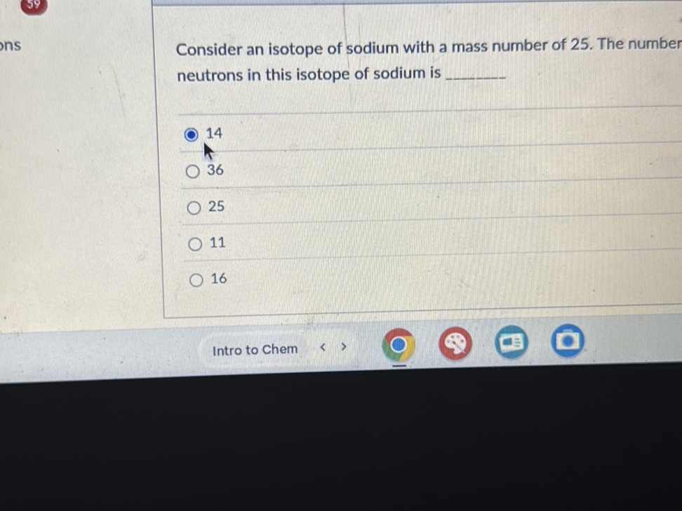 Consider an isotope of sodium with a mass | StudyX