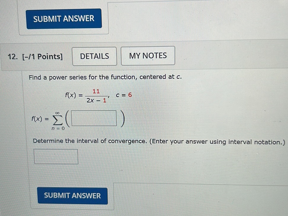 Find a power series for the function, | StudyX