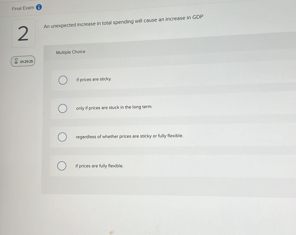 An unexpected increase in total spending | StudyX