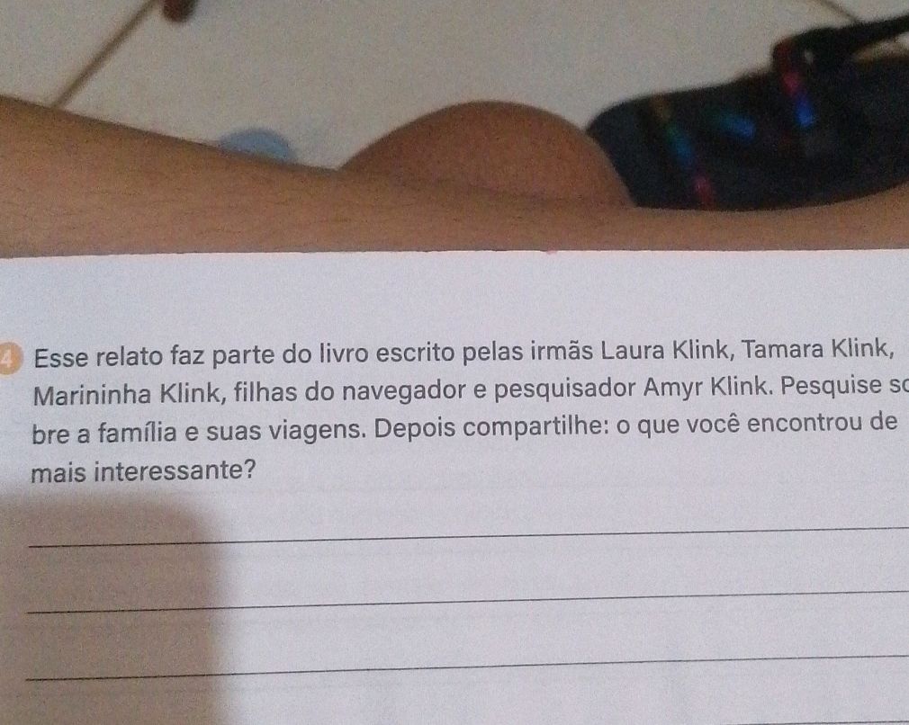 4 Esse relato faz parte do livro escrito | StudyX