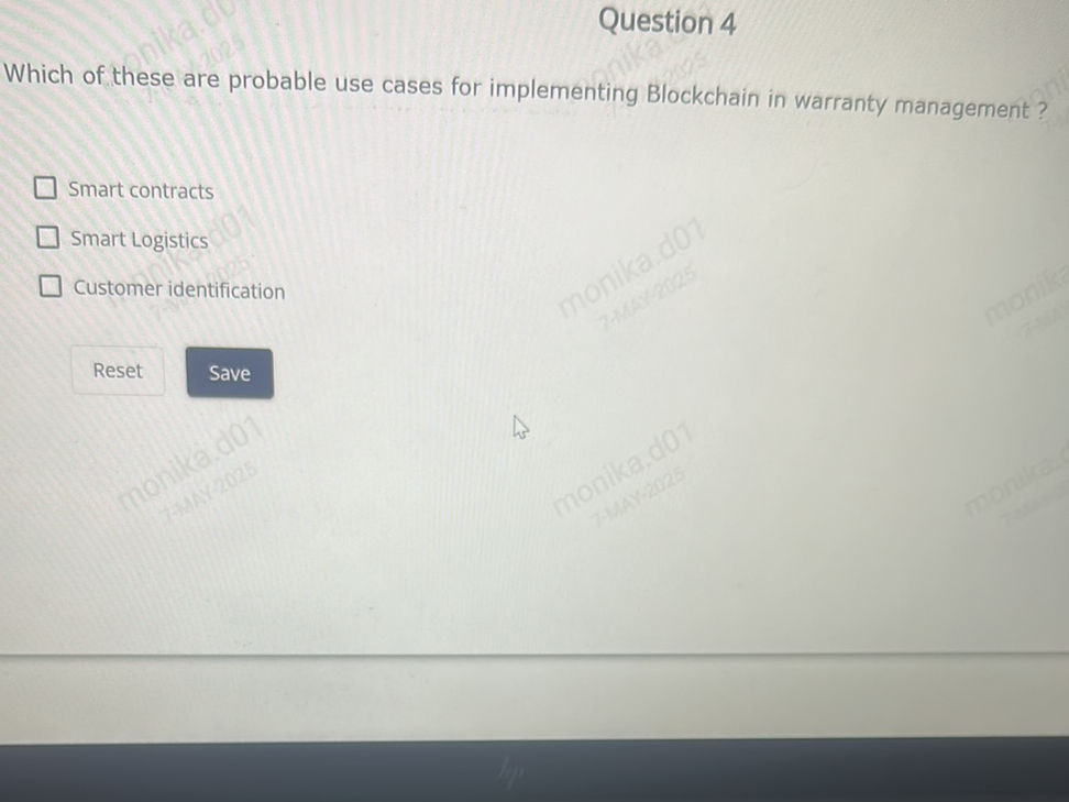 Question 4 Which of these are probable use | StudyX