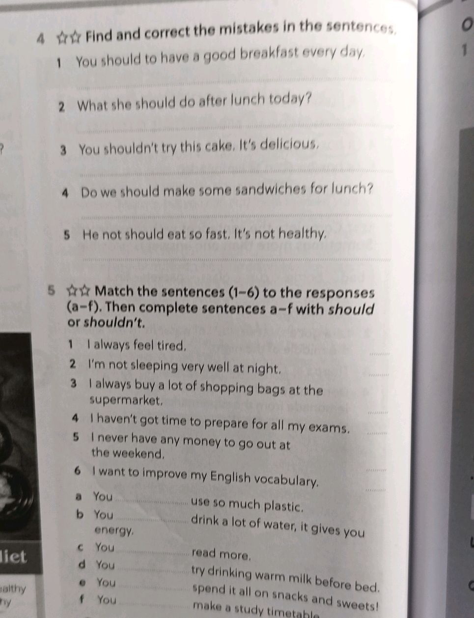 4 Find and correct the mistakes in the | StudyX