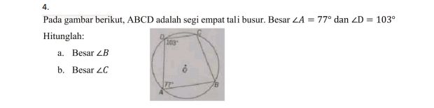 4. Pada gambar berikut, ABCD adalah segi | StudyX