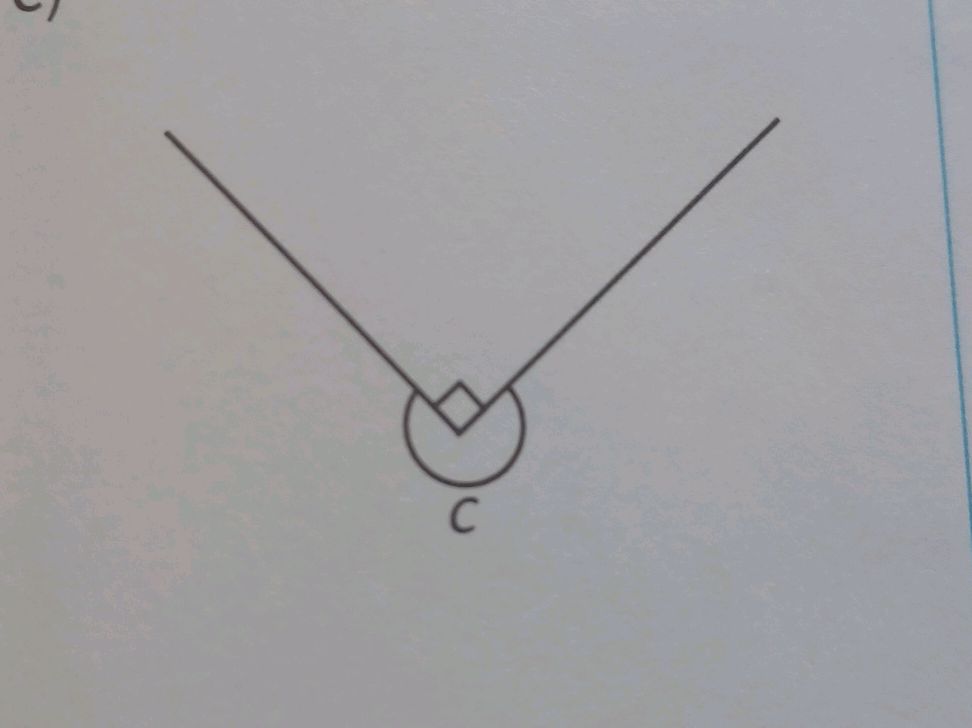 The image shows an angle with a right angle | StudyX