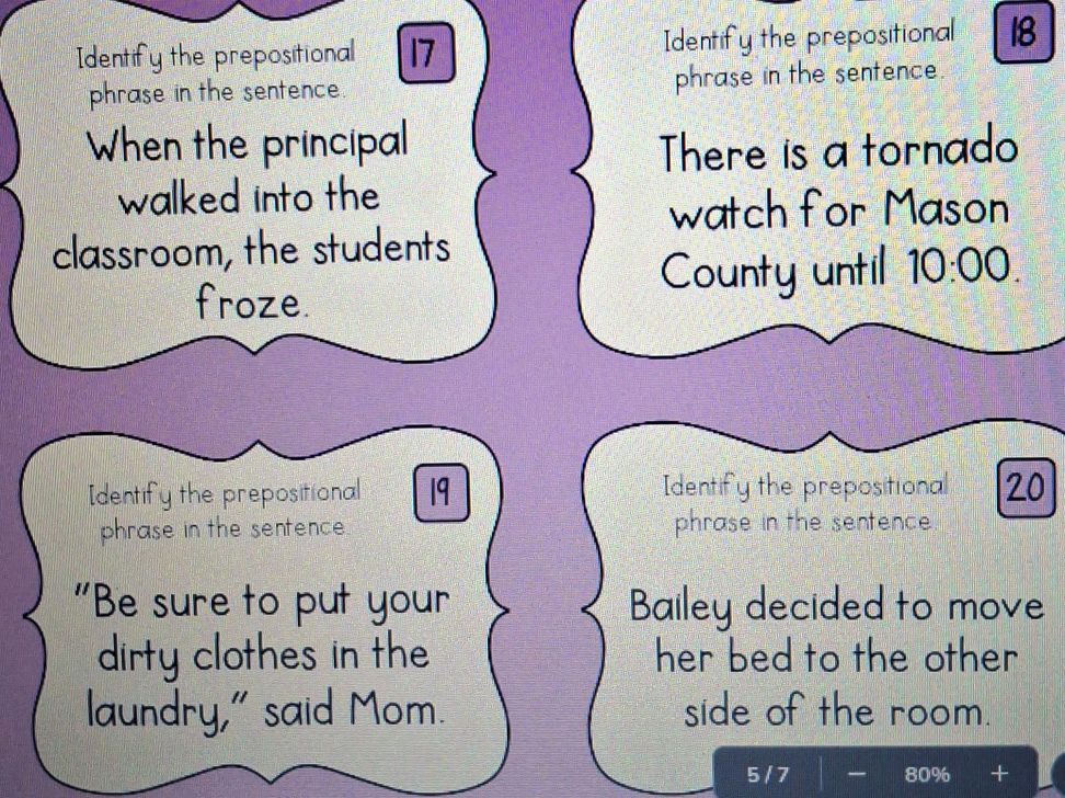 Identify the prepositional phrase in the | StudyX