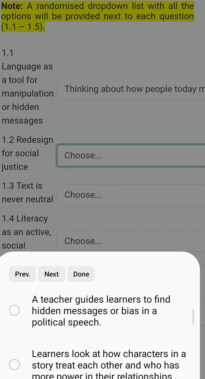 1.1 Language as a tool for manipulation or | StudyX