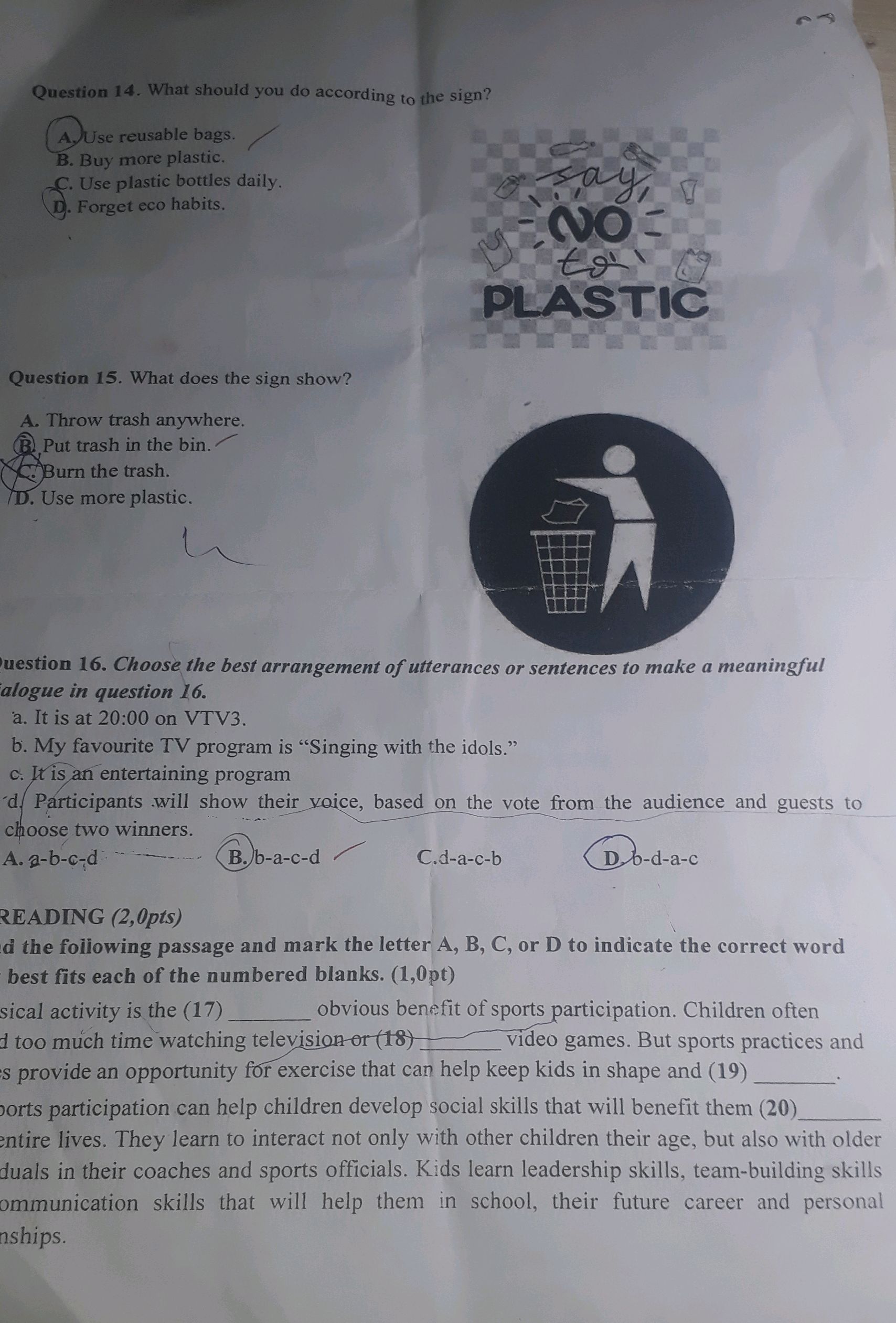 Question 14. What should you do according to | StudyX