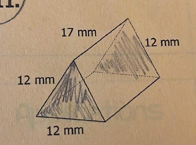 The image shows a triangular prism with the | StudyX