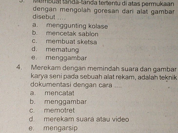 3. Membuat tanda-tanda tertentu di atas | StudyX