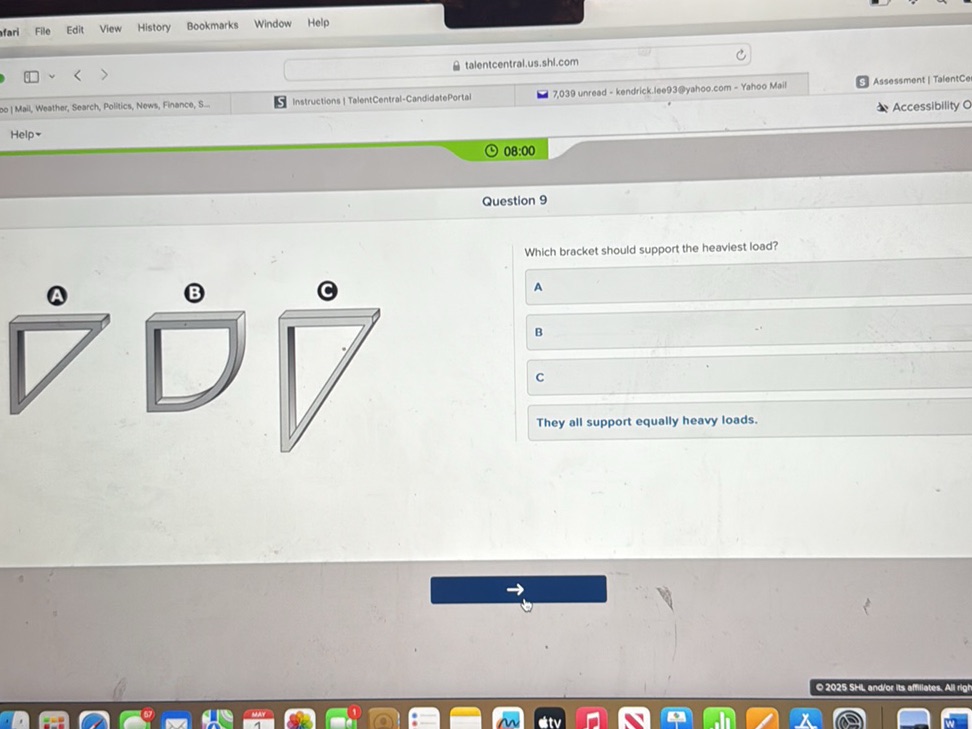 Which bracket should support the heaviest | StudyX