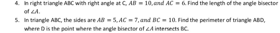 4. In right triangle ABC with right angle at | StudyX