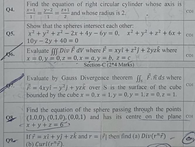 Find the equation of right circular cylinder | StudyX