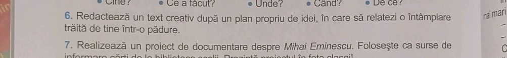 6. Redactează un text creativ după un plan | StudyX