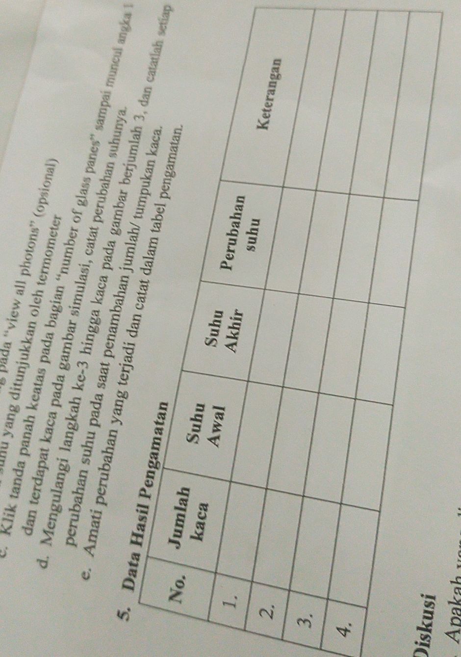 5. Data Hasil Pengamatan | No. | Jumlah | StudyX