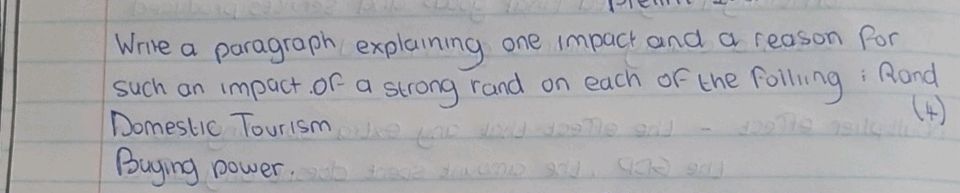 Write a paragraph explaining one impact and | StudyX