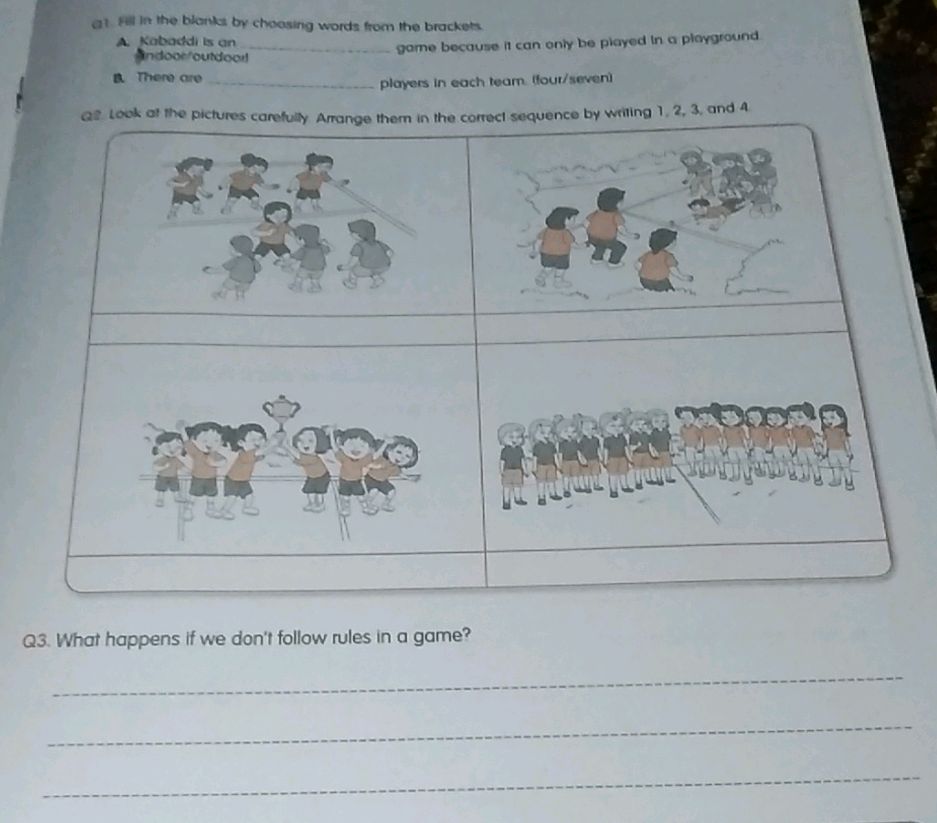 Q1. Fill in the blanks by choosing words | StudyX