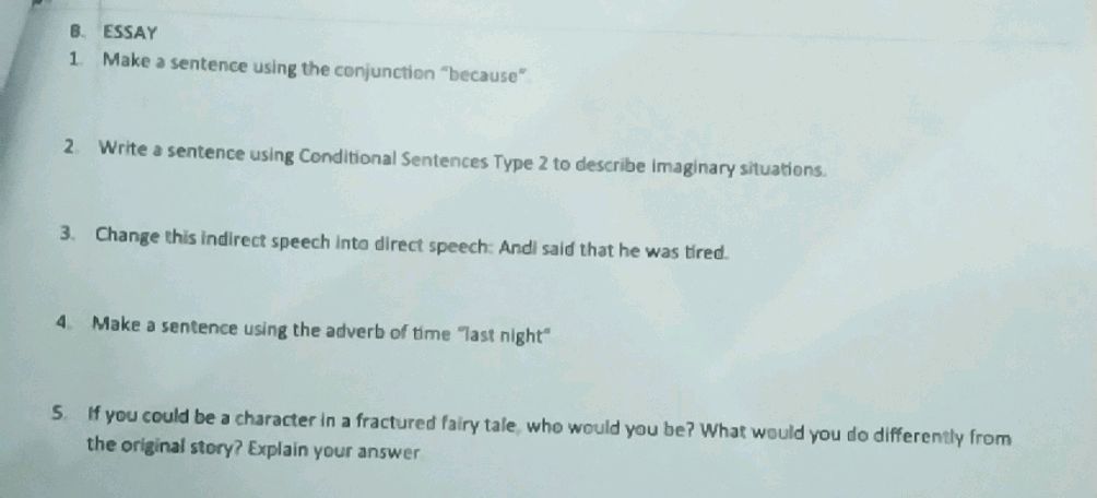 1. Make a sentence using the conjunction | StudyX