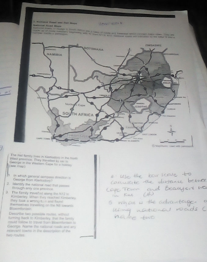 1. In which general compass direction is | StudyX