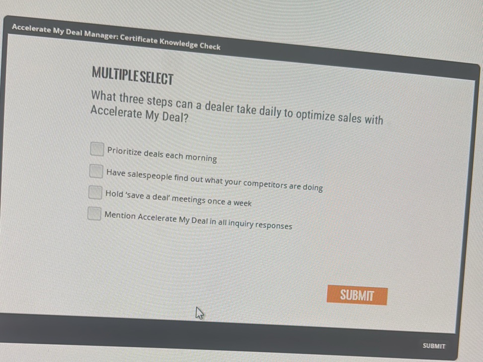 Accelerate My Deal Manager: Certificate | StudyX
